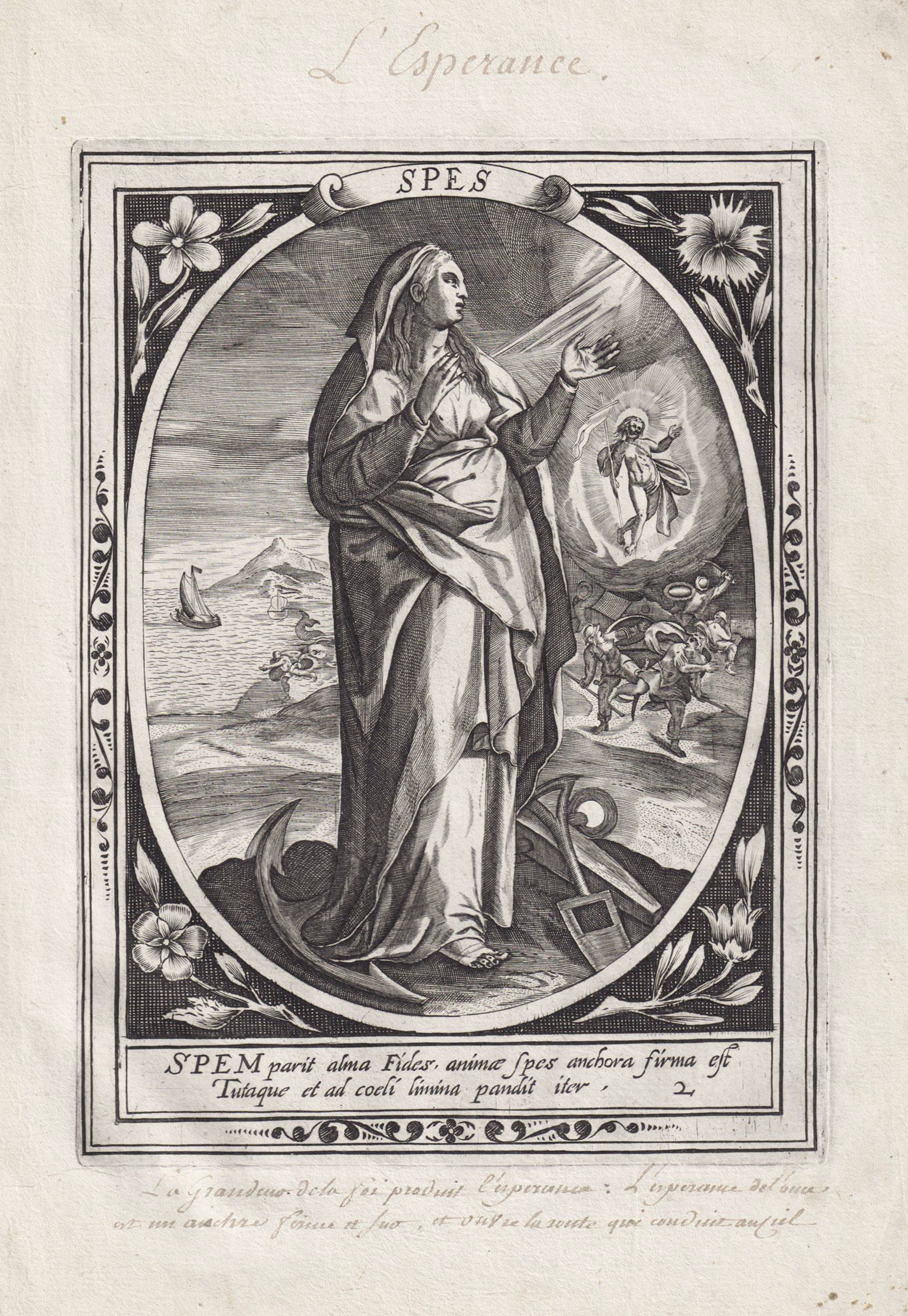 "Spes" - Hope Hoffnung / Allegorie allegory von Maarten de Vos (1532 ...