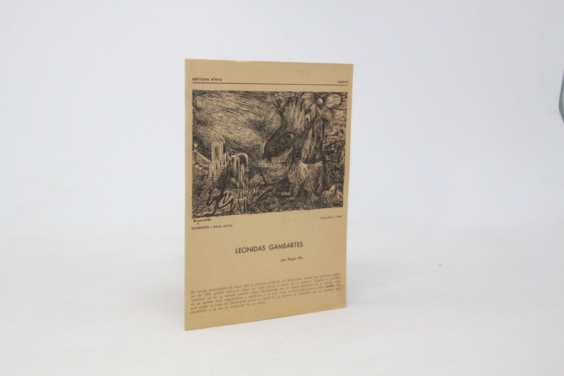 Leónidas Gambartes by Roger Pla: Very Good Soft cover (1959) 1st ...