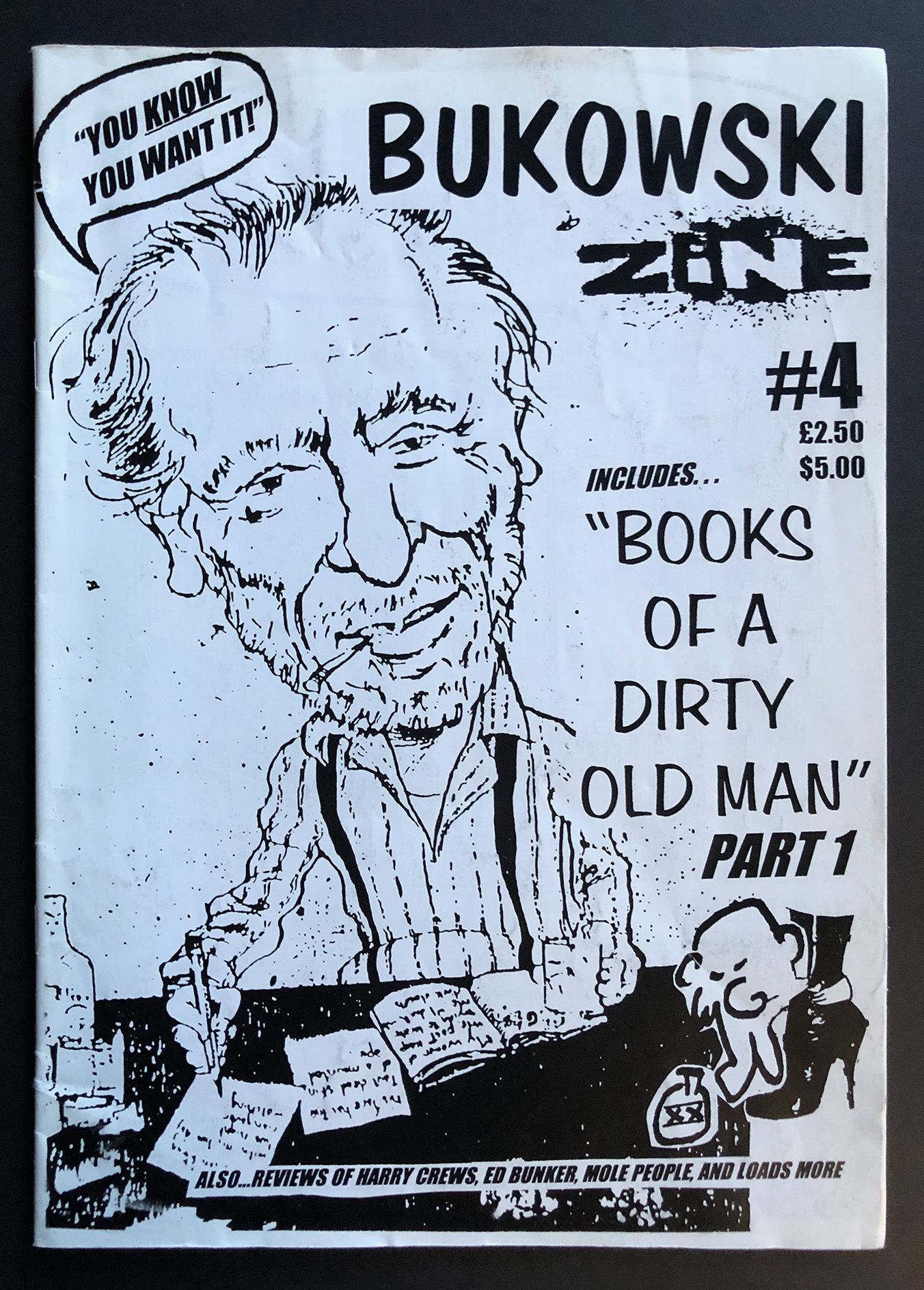 Bukowski Zine 4 (ca. 1994) by Hollywood, Rikki (ed.), Charles Bukowski ...