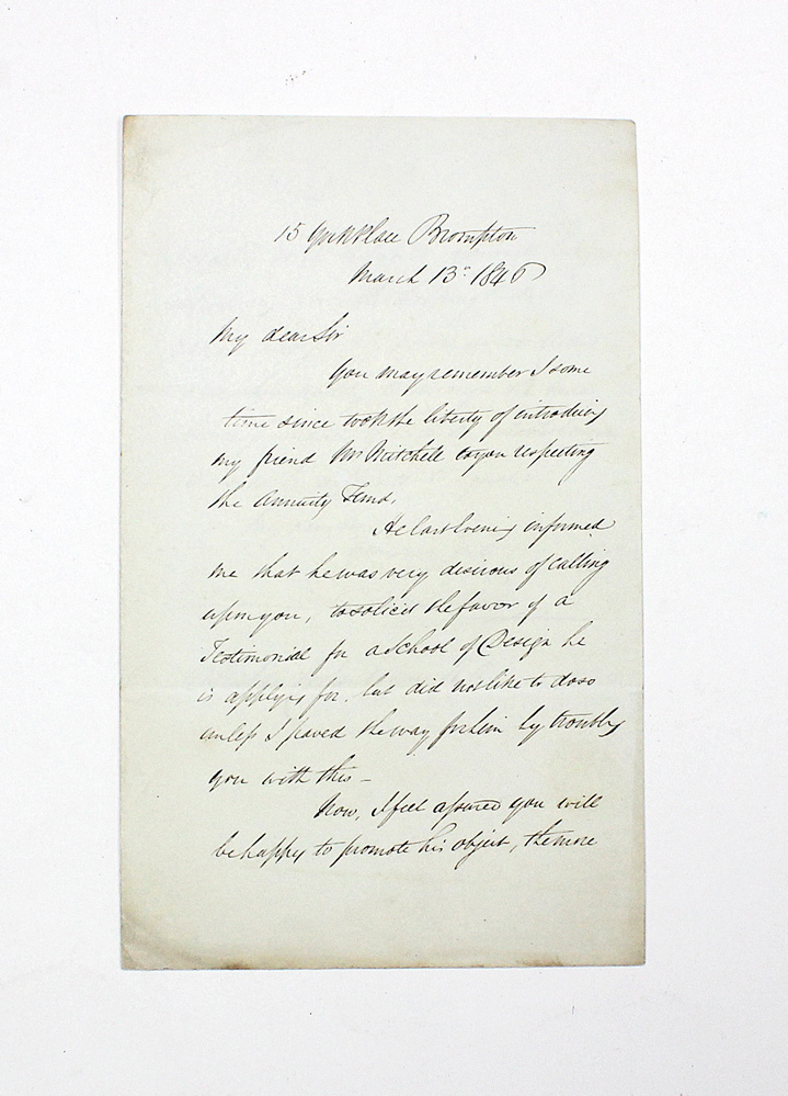 An Original Hand Written Letter Signed by James Fahey to the printmaker ...