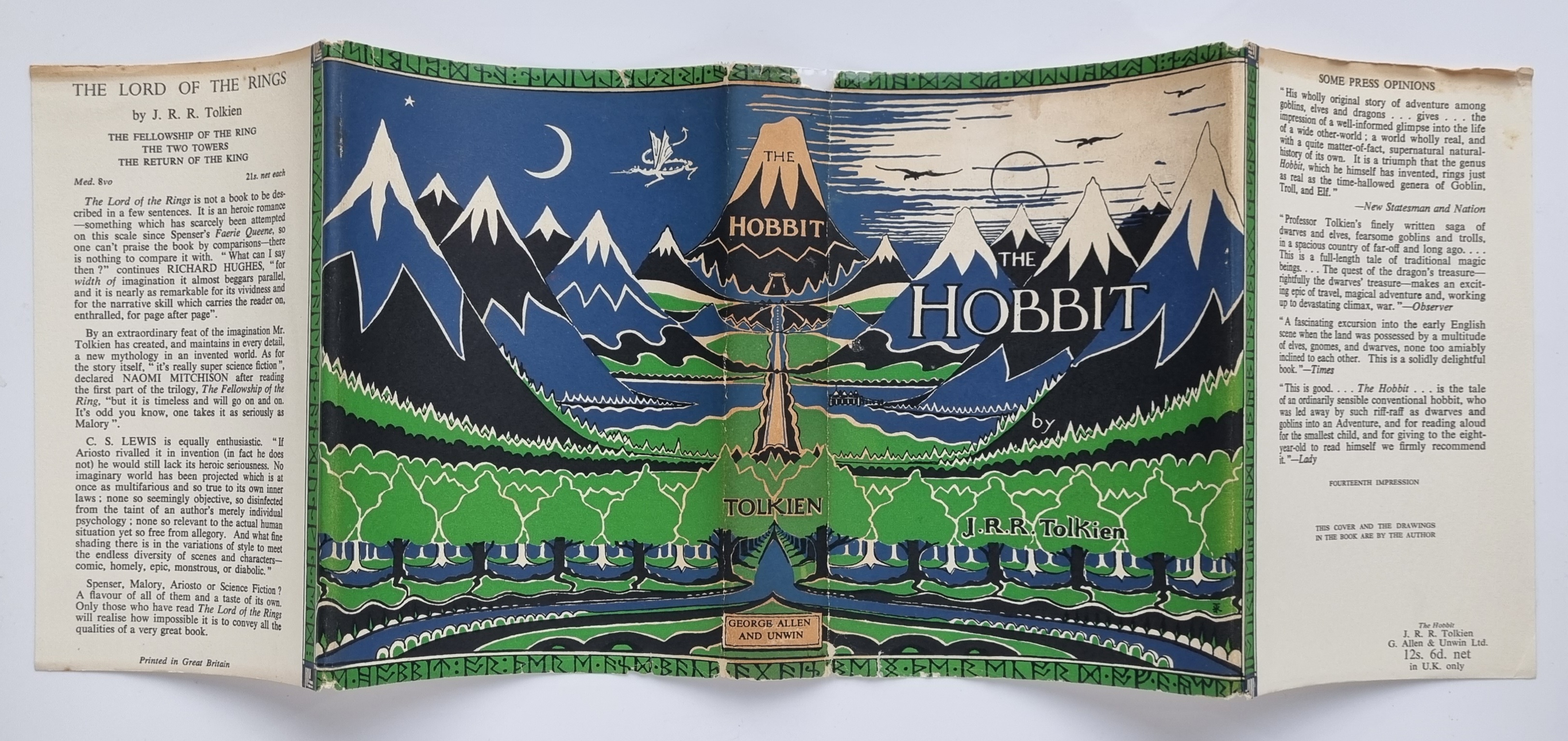 The Hobbit - THIRTEENTH IMPRESSION - 1961 by J R R Tolkien: Near Fine ...