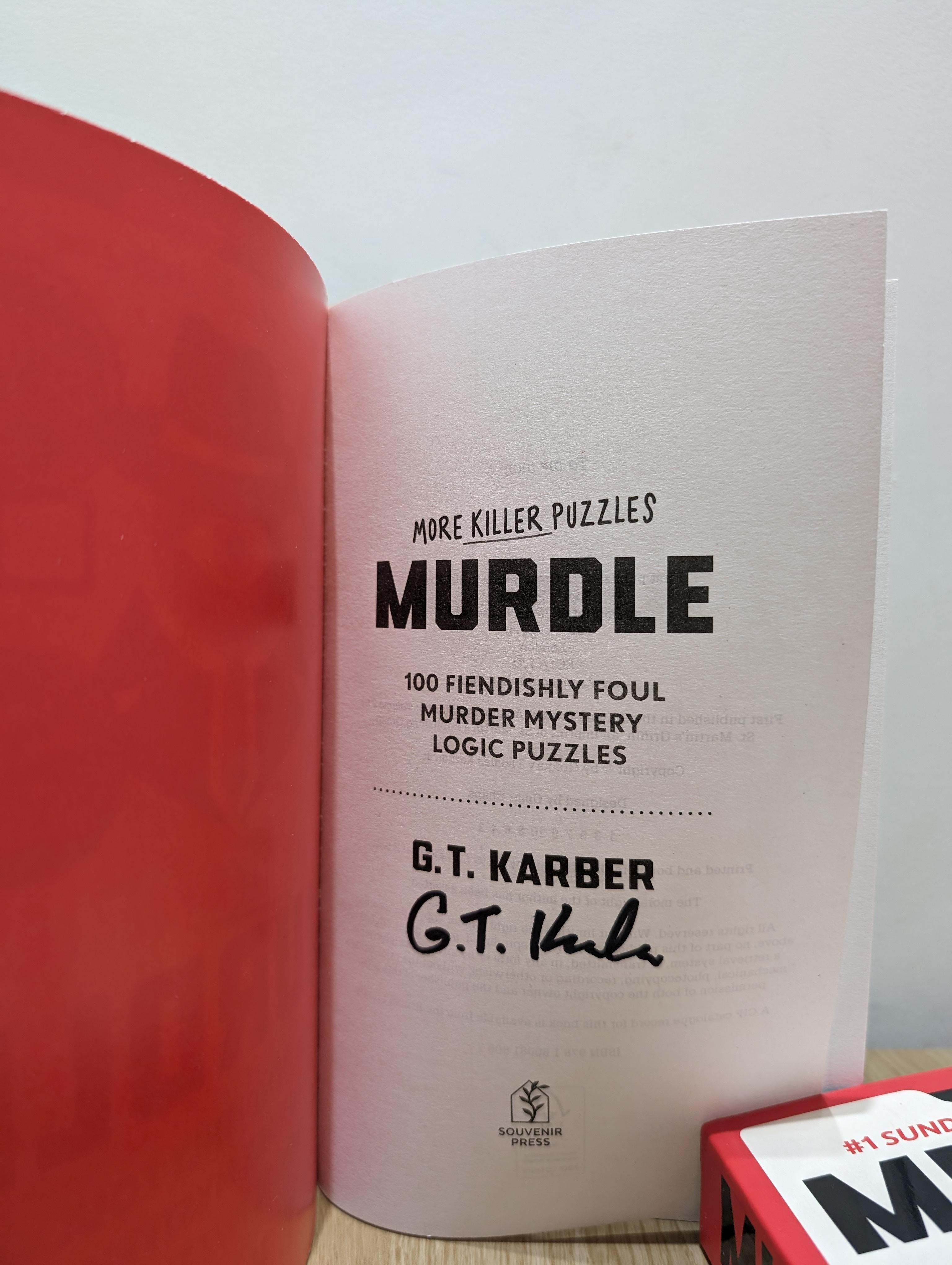 Murdle: More Killer Puzzles (Murdle Puzzle Series 2) (Signed First ... Murdle: More Killer Puzzles (Murdle Puzzle Series 2) (Signed First ...