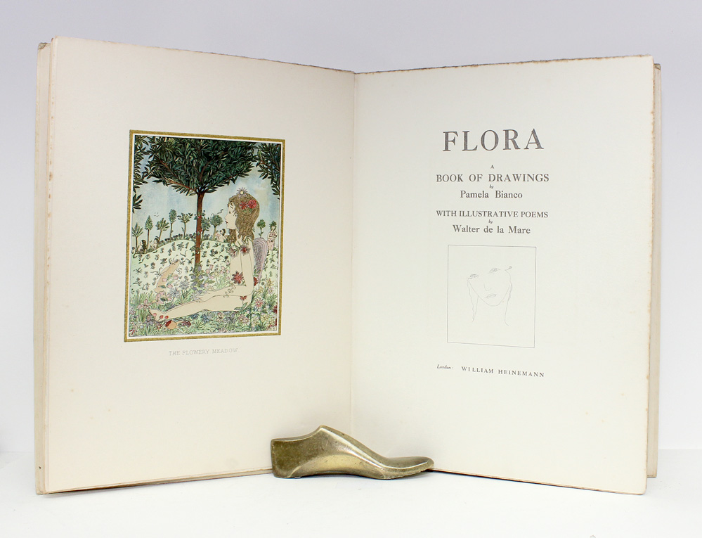 Flora A Book of Drawings with Illustrative Poems by Walter de la Mare ...