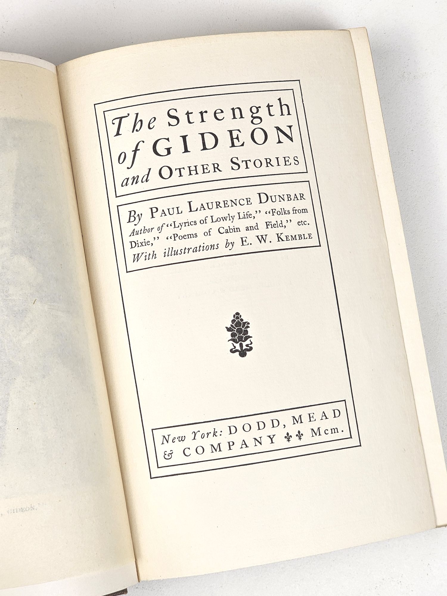 The Strength of Gideon and Other Stories by Dunbar, Paul Laurence (1872 ...