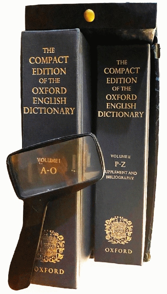 The Compact Edition of the Oxford English Dictionary. (2 volume set ...