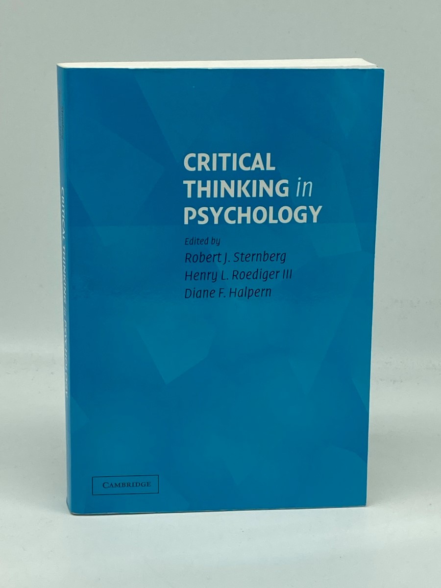 Critical Thinking in Psychology by Robert J. Sternberg Phd And Henry L ...