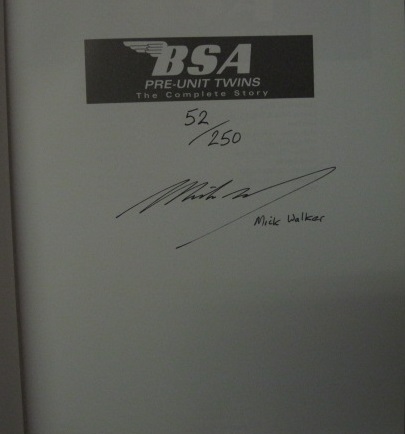 BSA PRE-UNIT TWINS The Complete Story by Mick Walker: Near Fine ...
