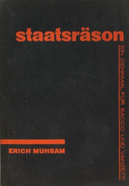 Staatsräson. von Mühsam, Erich, | Antiquariat Frank Albrecht (VDA / ILAB)