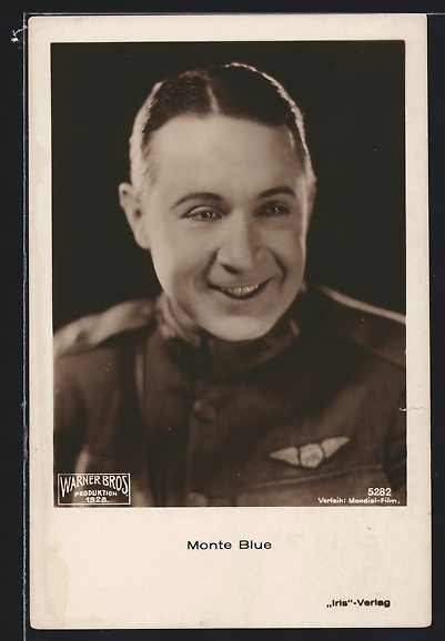 Ansichtskarte Schauspieler Monte Blue lächelnd in Uniform posierend ...