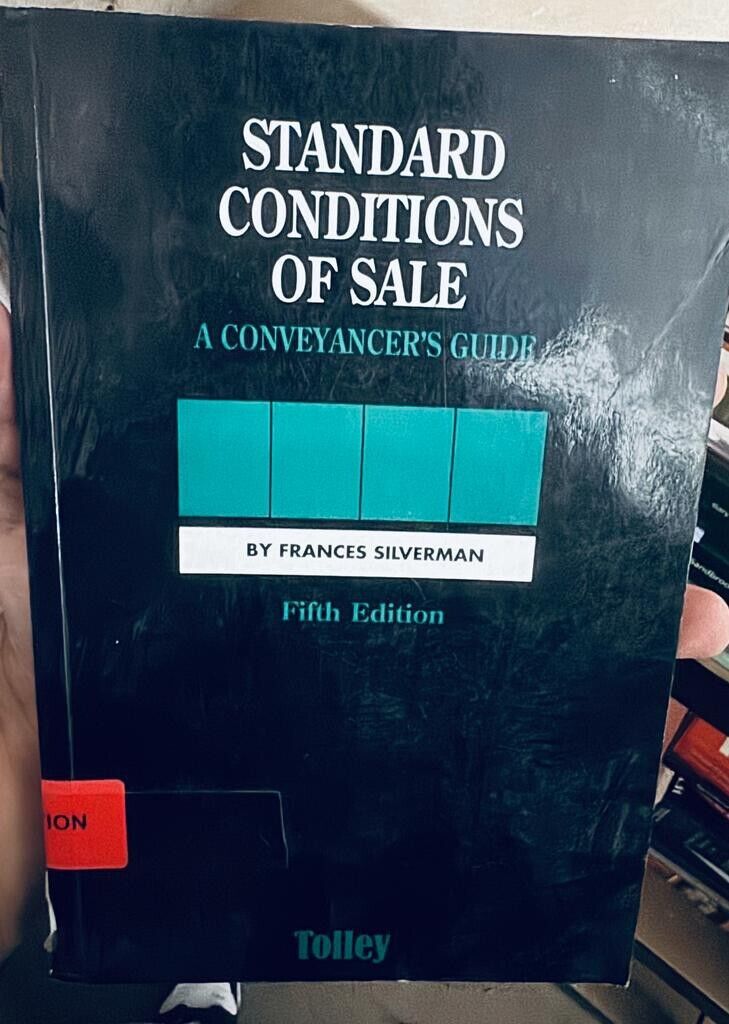 Tolley's Standard Conditions Of Sale By Frances Silverman 5th Edition: As New Soft cover ...
