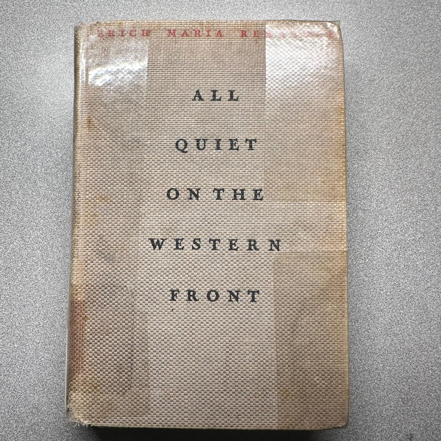 All Quiet on the Western Front by Erich Maria Remarque: Good Hardcover ...