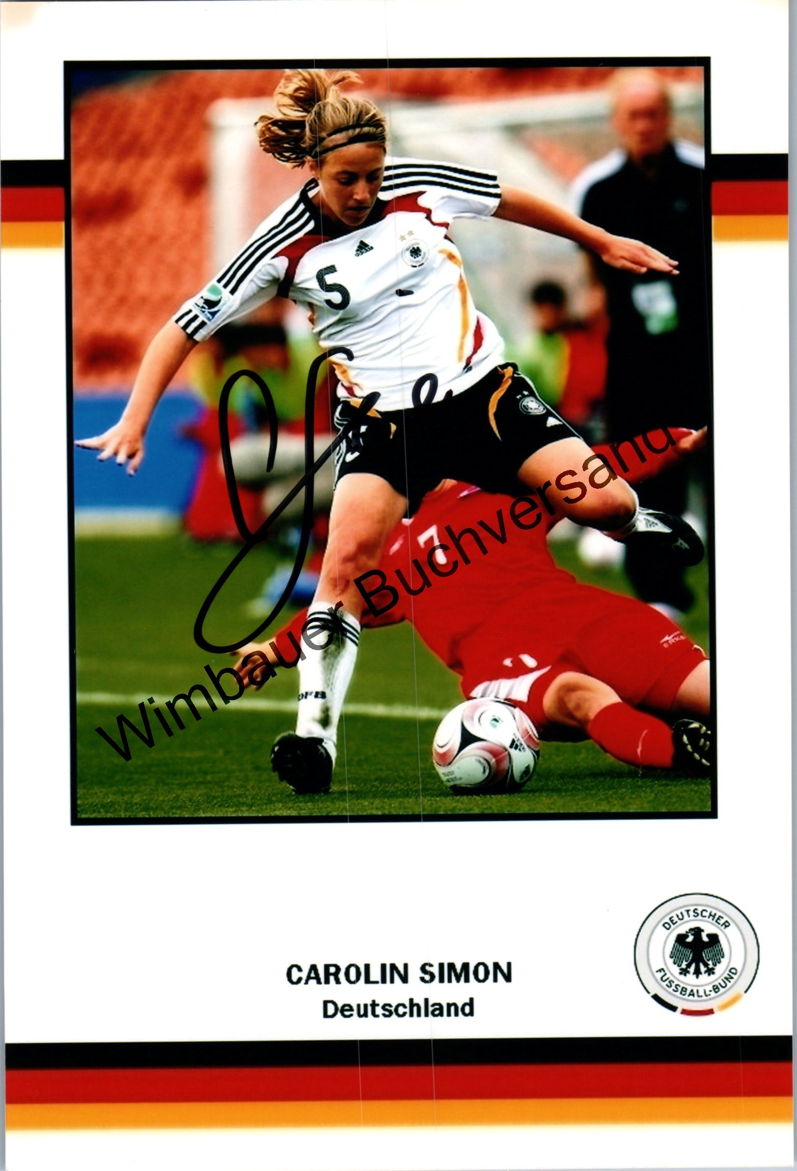 Original Autogramm Carolin Simon Fussball /// Autograph signiert signed ...