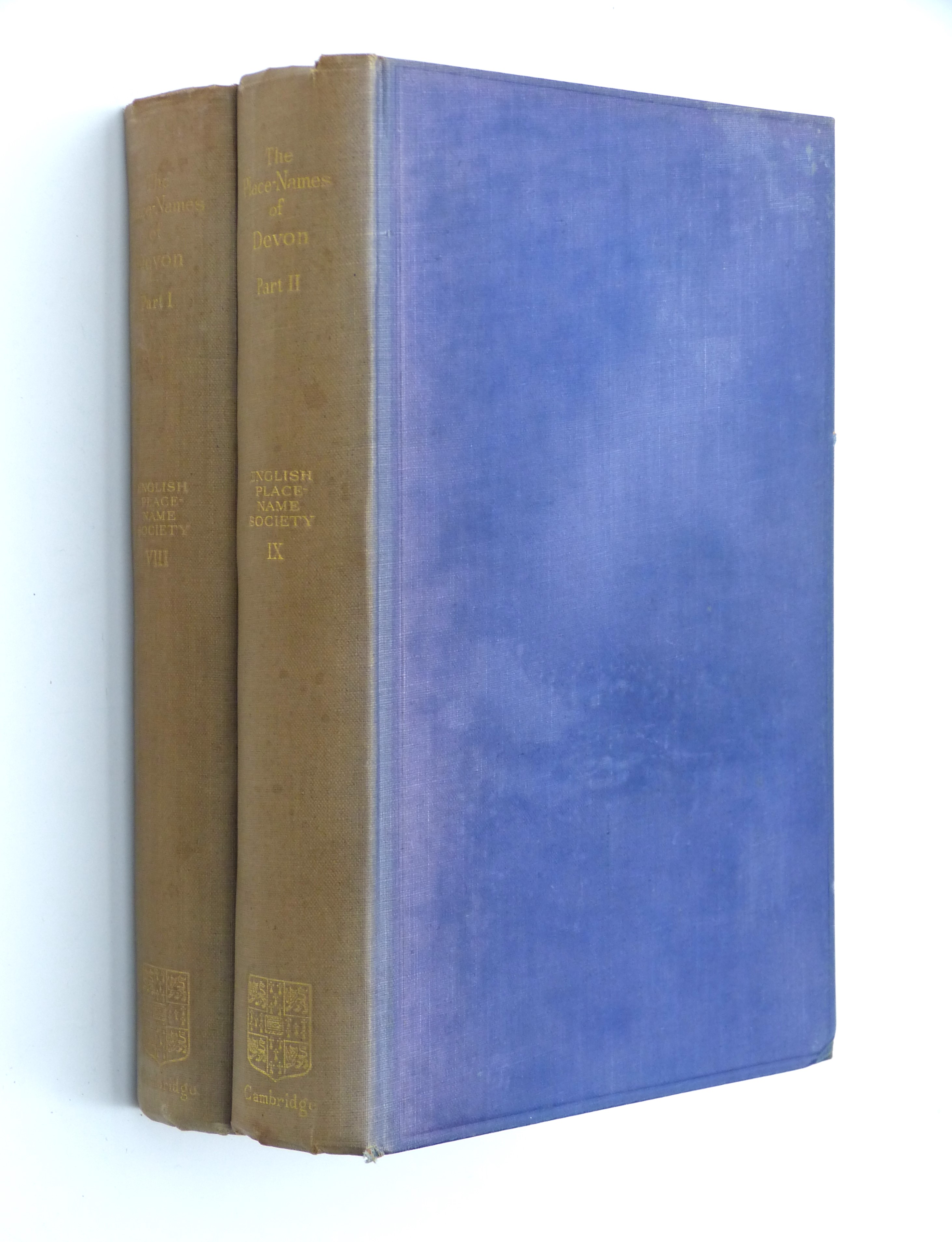 The Place-Names of Devon Part 1 and 2 ( English Place-Name Society vol ...