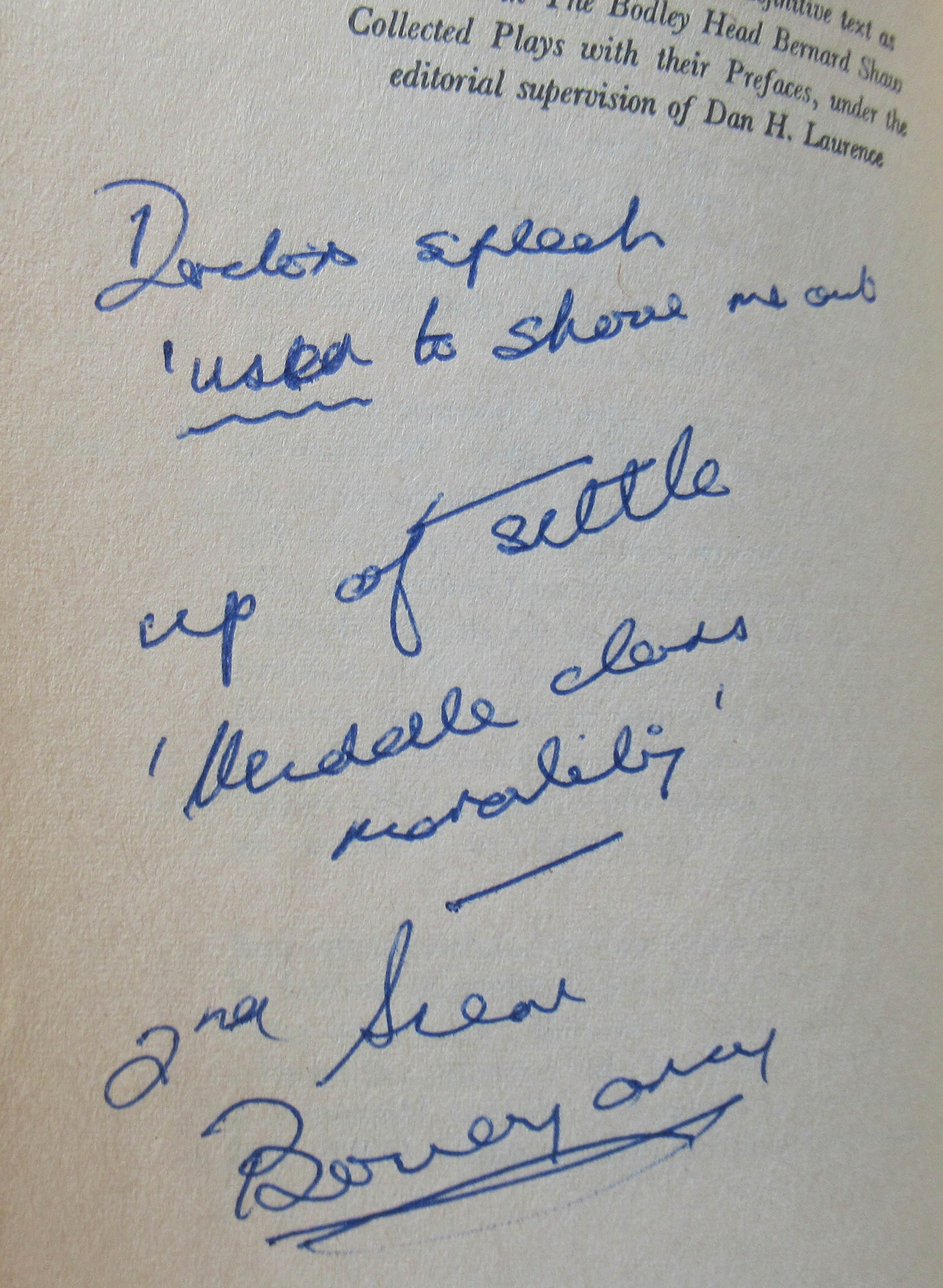 Signed and Annotated books from the estate of Actor Bill Owen - The ...