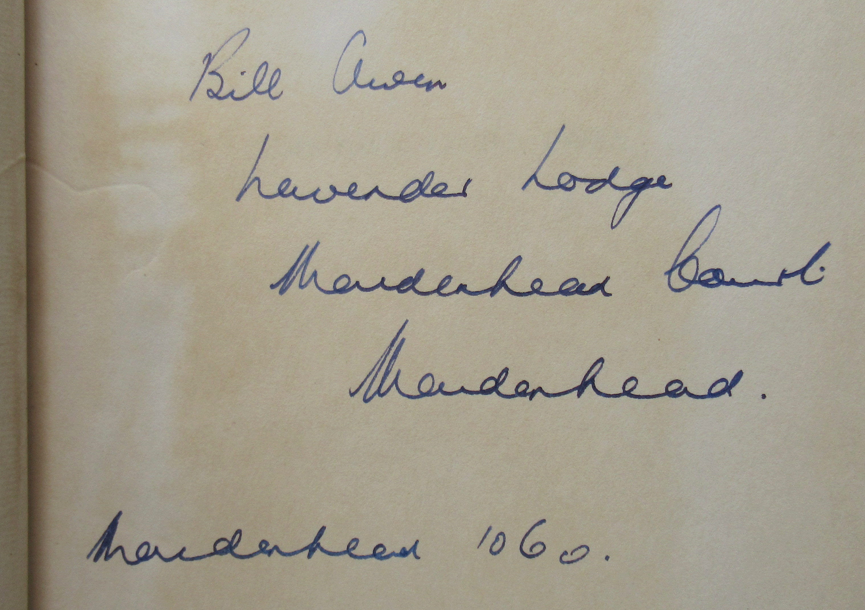 Signed and Annotated books from the estate of Actor Bill Owen - The ...