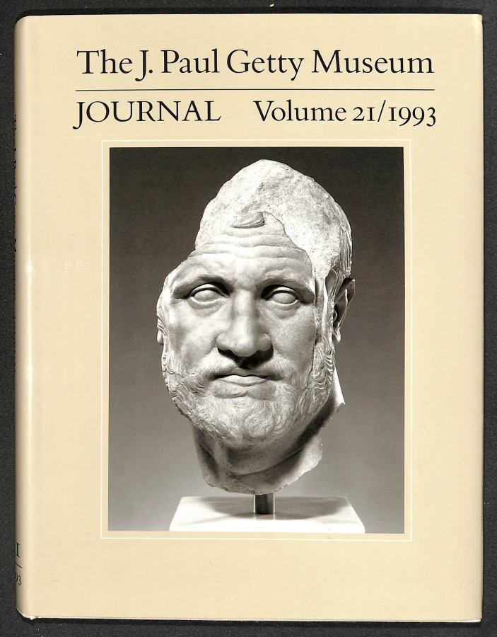 The J. Paul Getty Museum. JOURNAL Volume 21/ 1993 by VVAA: Muy Bueno ...