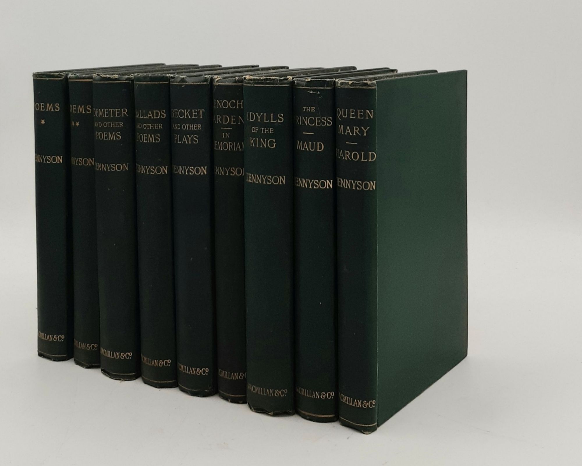 THE WORKS OF ALFRED LORD TENNYSON 9 Volumes Poems I, Poems II, Demeter ...