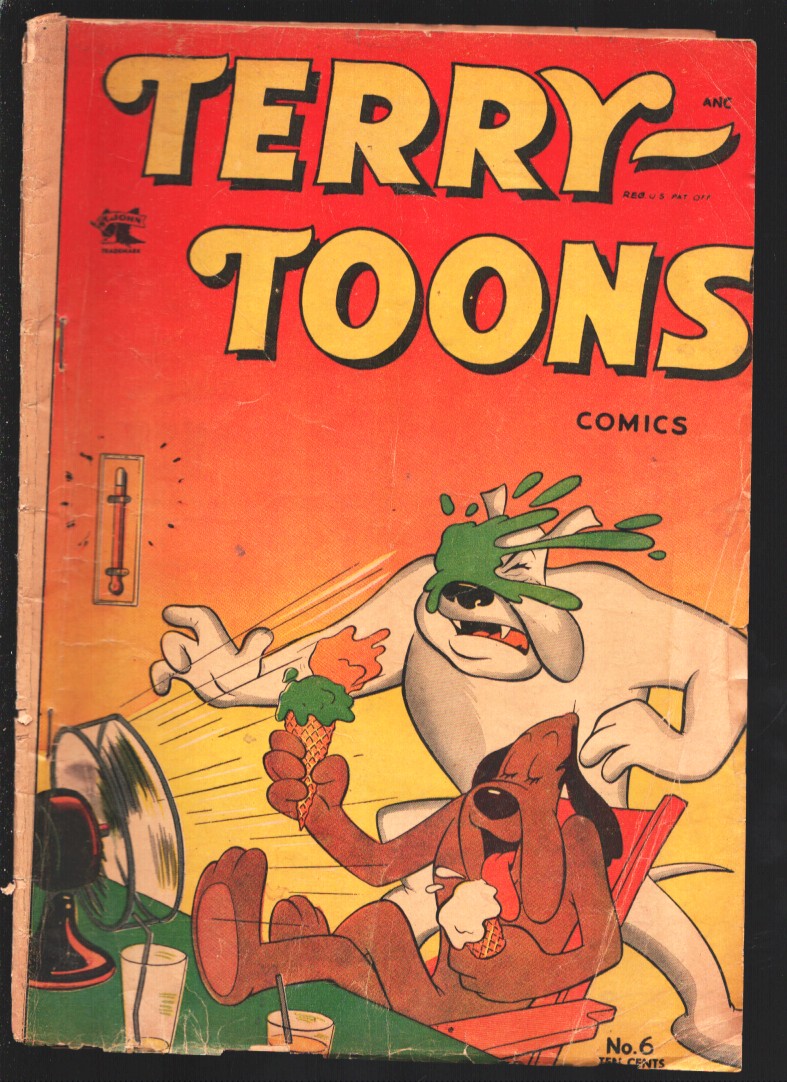 Terry-Toons #6 1953-St. John-Ice cream cone cover-Mighty Mouse appears ...