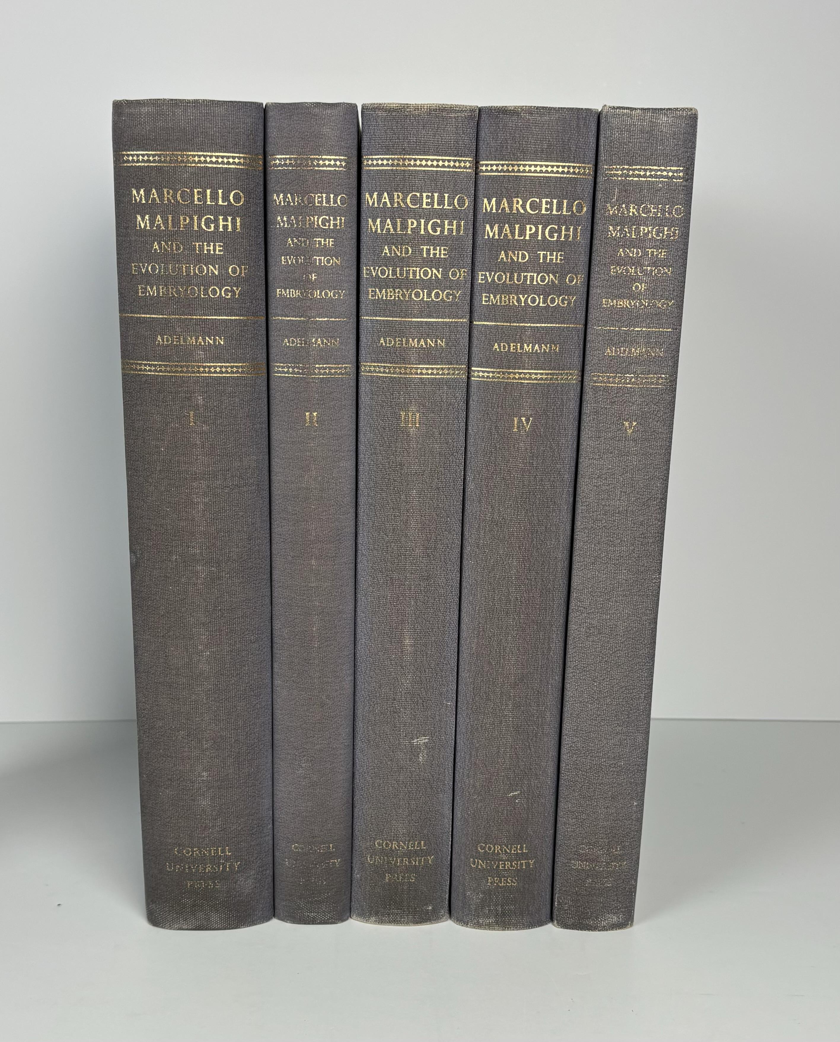 Marcello Malpighi and the Evolution of Embryology (5 Volumes) by ...