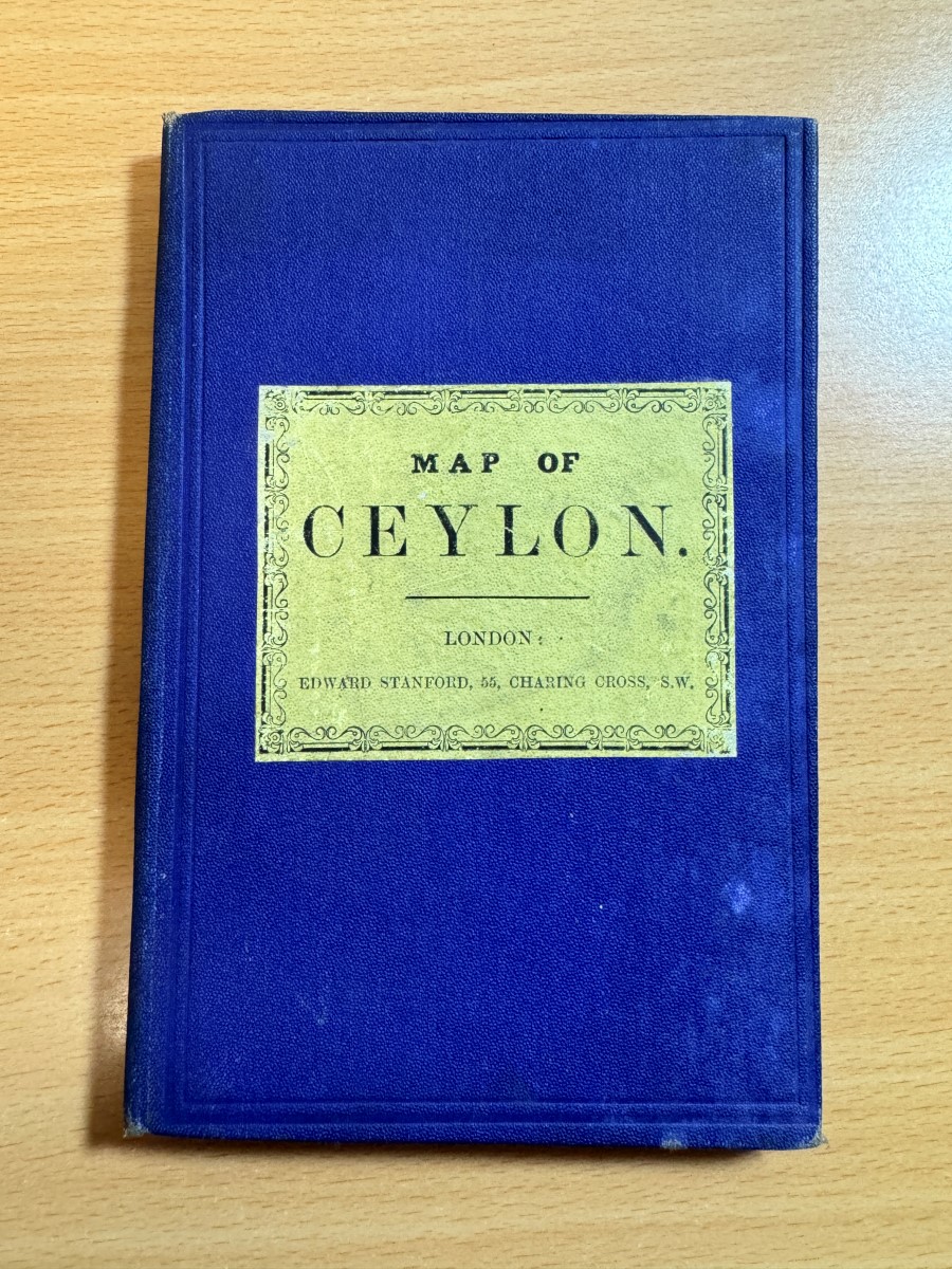 Map of Ceylon (Sri Lanka) 20 Paper Sheets: Good (1882) | Quality Books UK