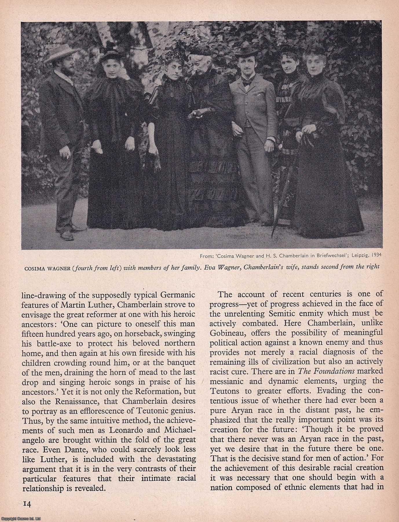 Houston Stewart Chamberlain: Prophet of Teutonism. An original article ...