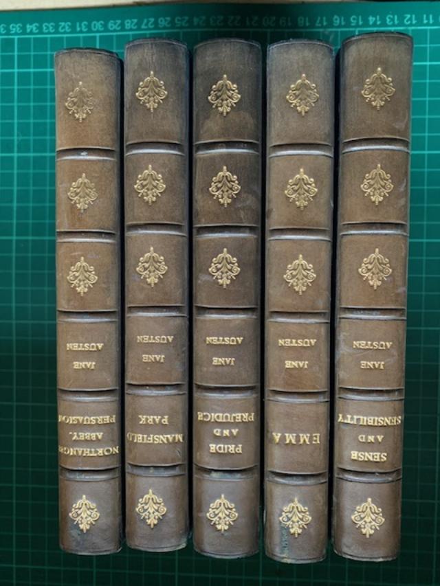 THE WORKS OF JANE AUSTEN - 5 Volumes: Emma; Sense and Sensibility ...