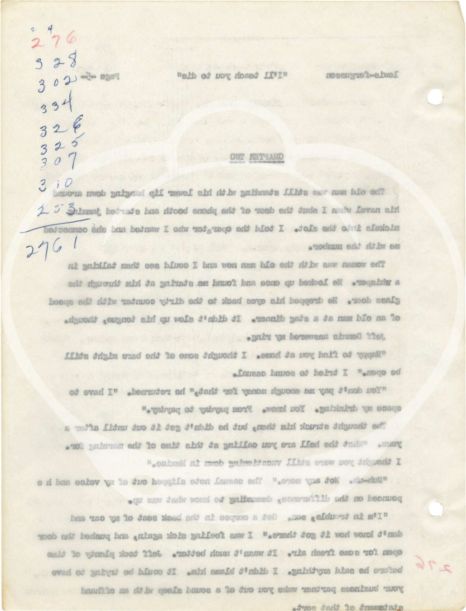 Coffins Come in Three Sizes (Original manuscript for the 1961 novel ...