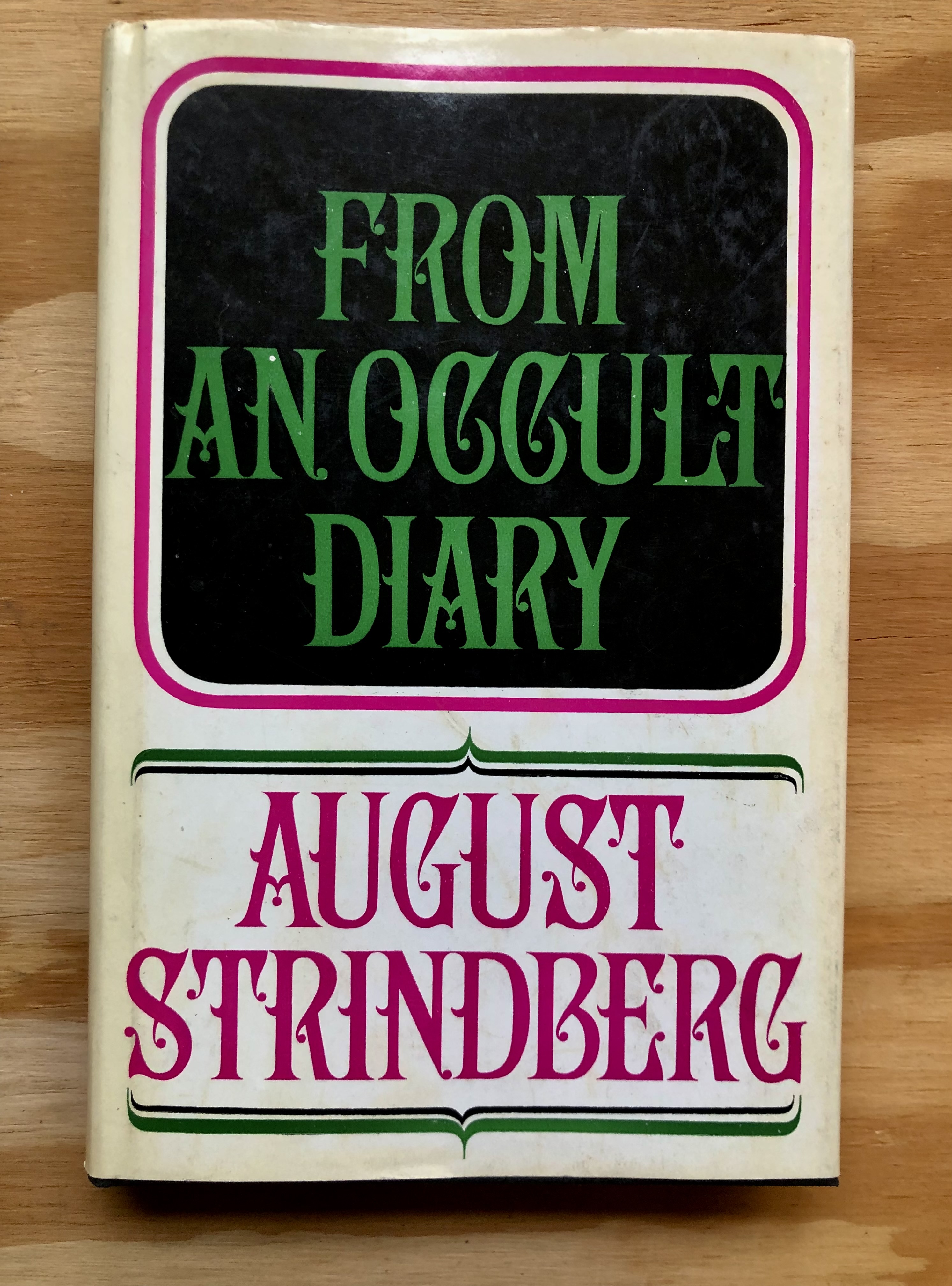 From An Occult Diary by AUGUST STRINDBERG: Near Fine Hardcover (1965 ...