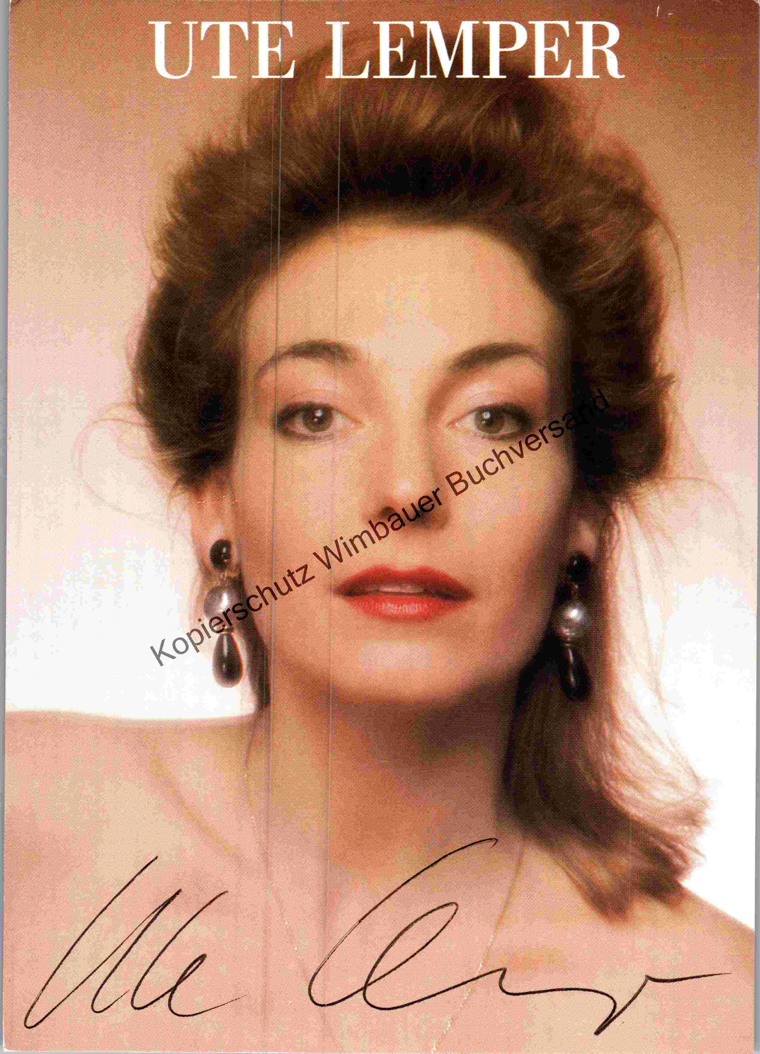 Original Autogramm Ute Lemper /// Autograph signiert signed signee von ...