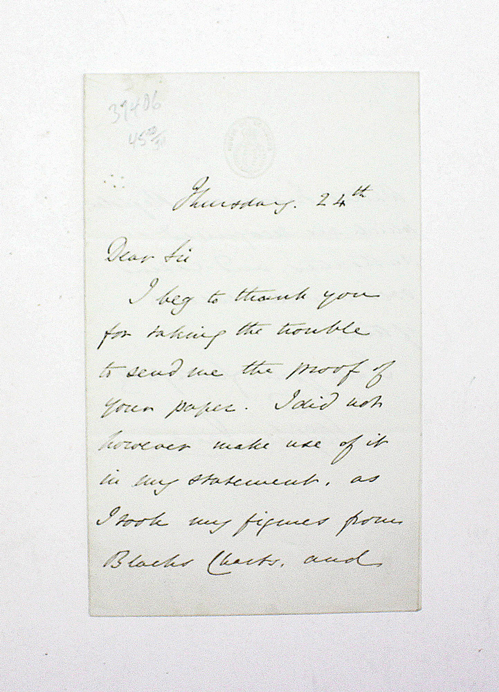 An Original Handwritten Letter Signed by Sir Stephen Cave to Levi Leone ...