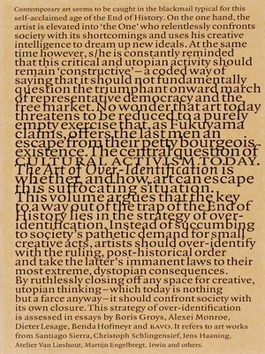 Cultural Activism Today the Art Of Over-Identification Special ...