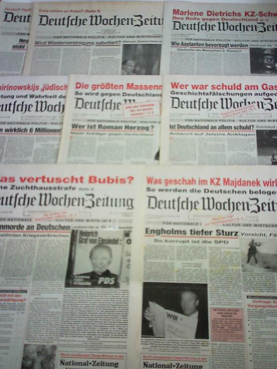 8 Ausgaben von Deutsche Wochen-Zeitung. Deutsche Nachrichten für ...