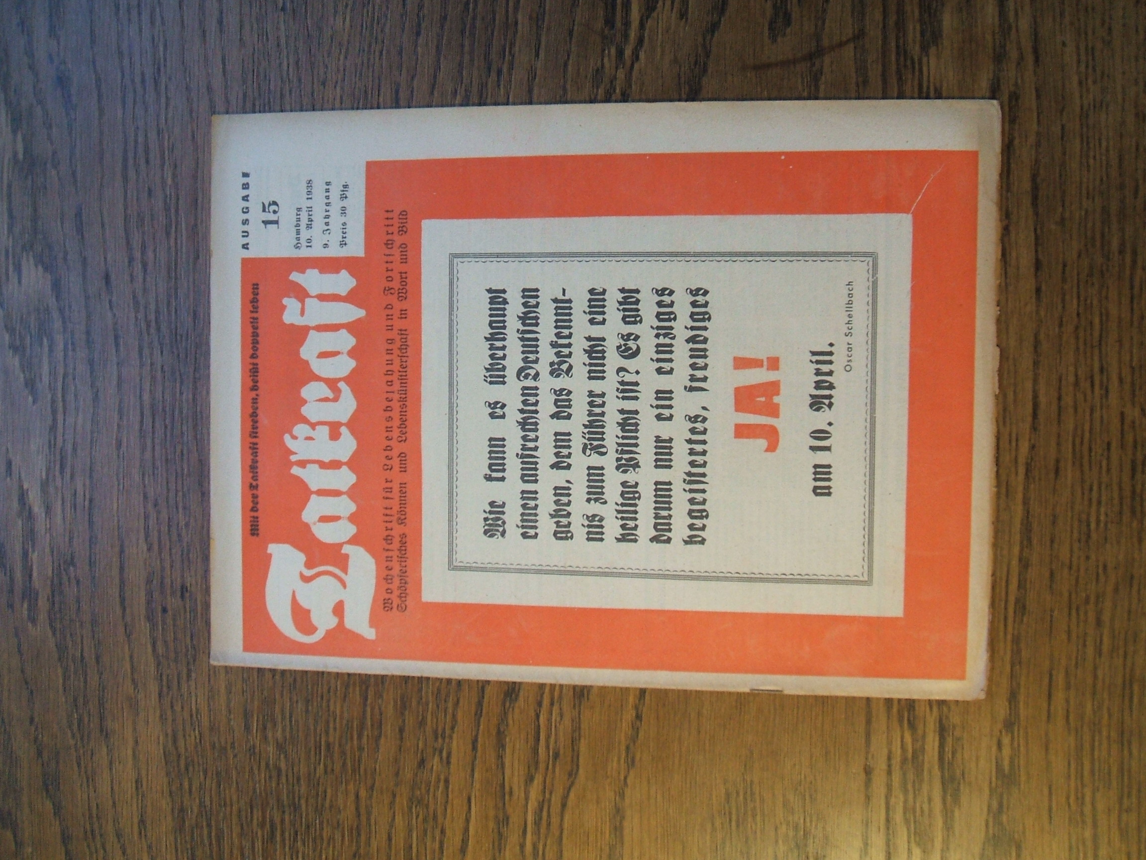 Tatkraft. Wochenschrift für Lebensbejahung und Fortschritt ...