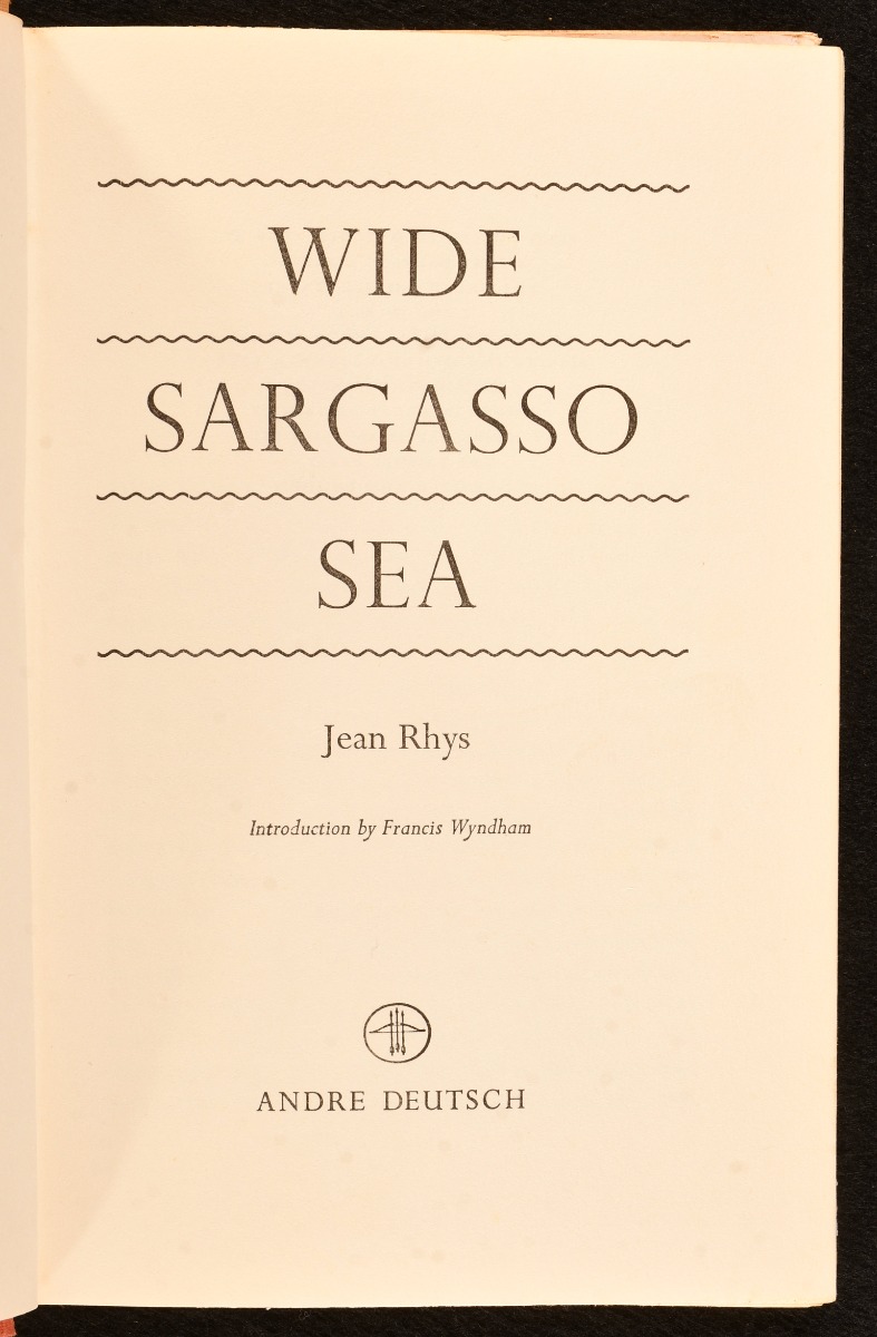 Wide Sargasso Sea von Jean Rhys: Very Good Indeed Cloth (1966) First ...