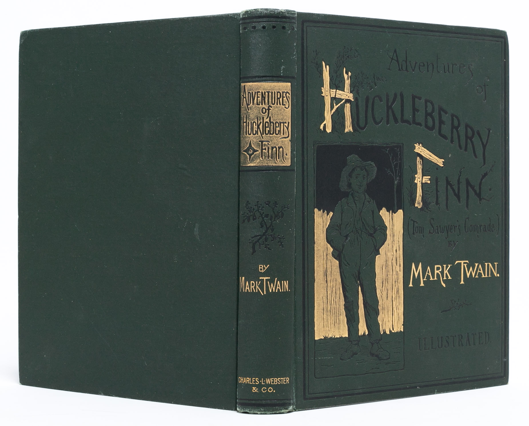Adventures of Huckleberry Finn by Twain, Mark [Samuel L. Clemens]: Near ...