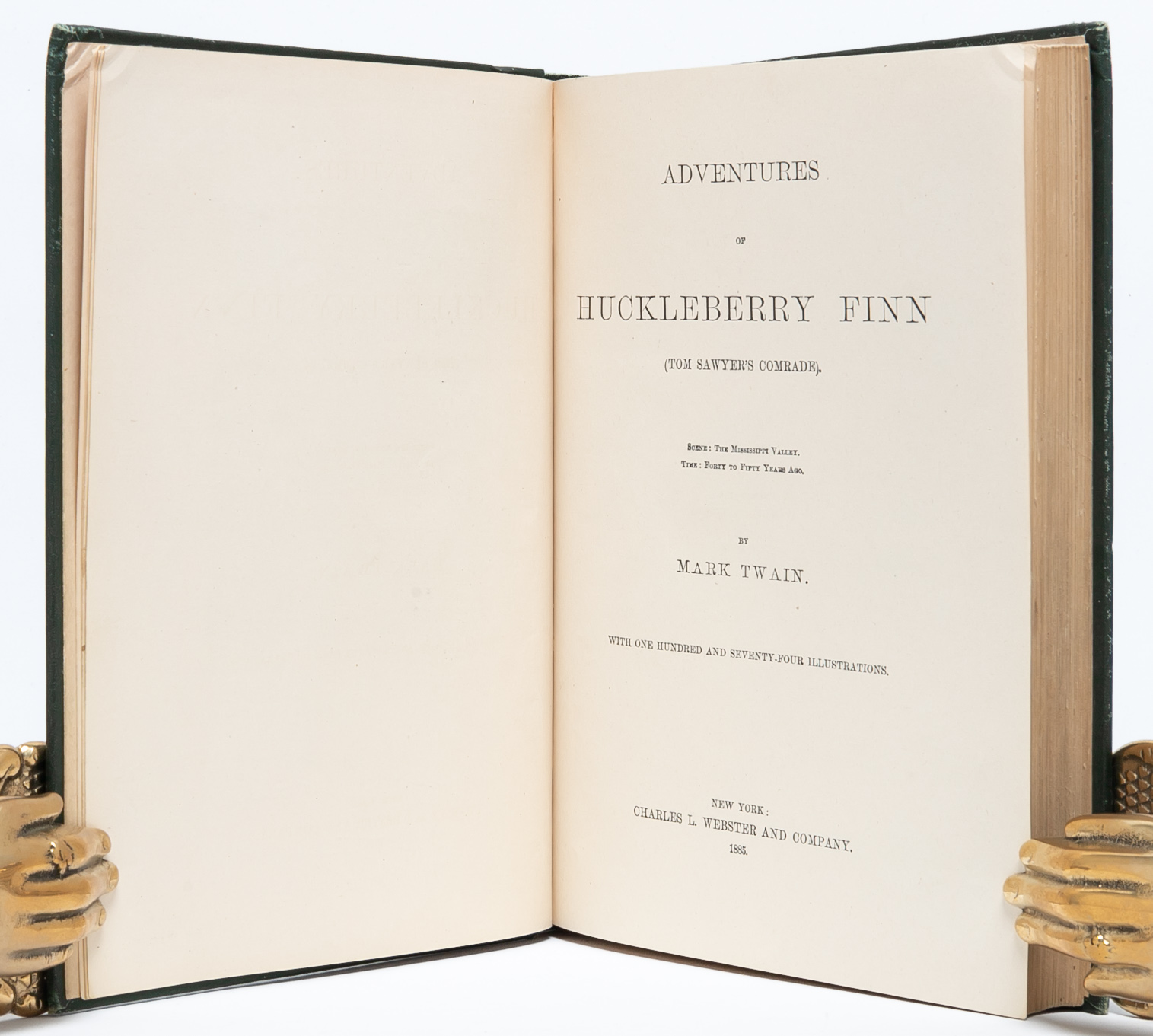Adventures of Huckleberry Finn by Twain, Mark [Samuel L. Clemens]: Near ...