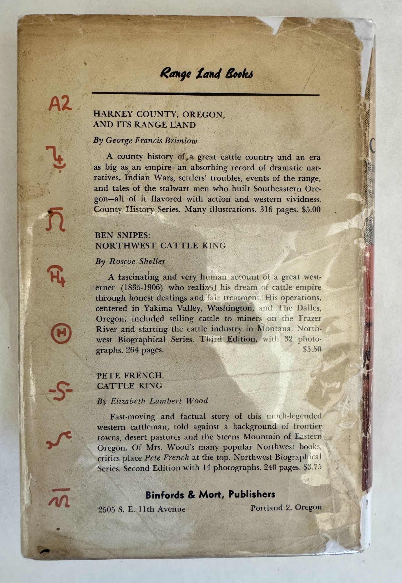 Gold and Cattle Country by Oliver, Herman; E. R. Jackman (Editor): Fair ...