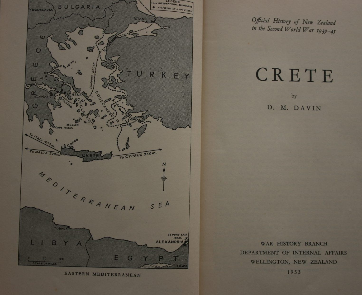 Crete, Official History of New Zealand in the Second World War 1939-45 ...