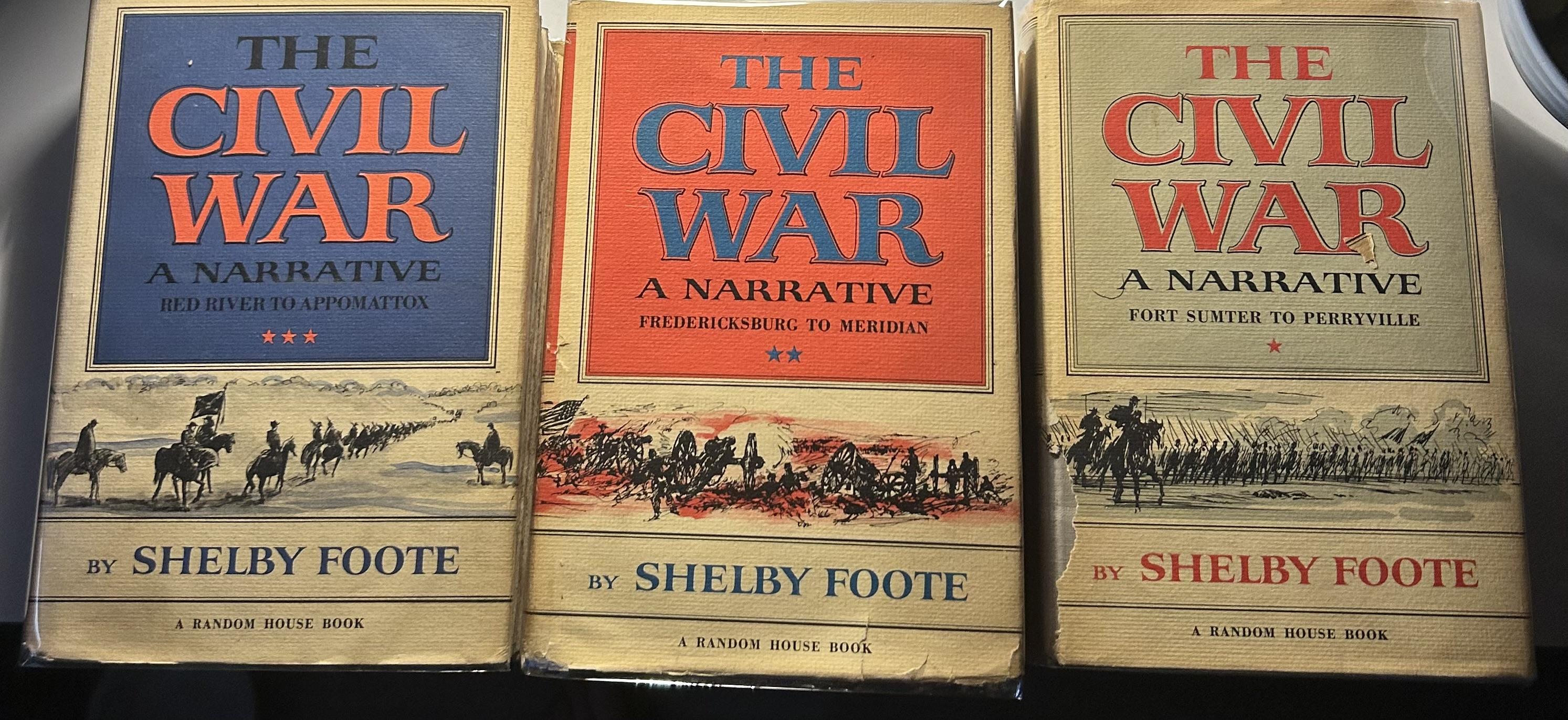 THE CIVIL WAR A NARRATIVE. VOLUMES 1,2 and 3. Fort Sumter to Perryville ...