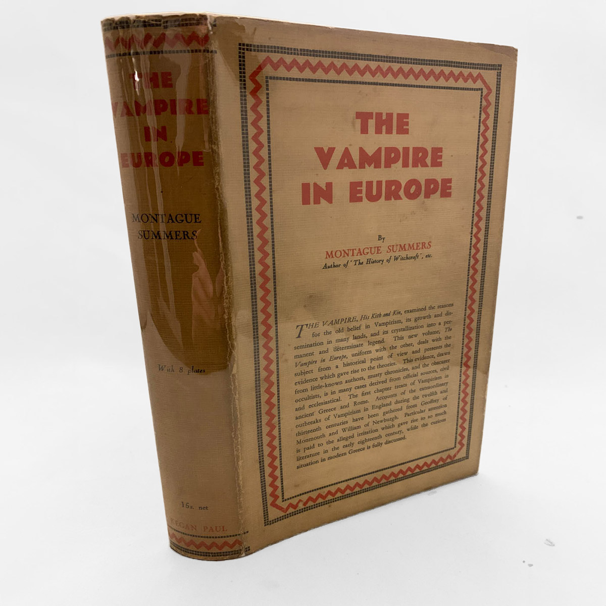 The Vampire in Europe by Summers (Montague): Very good Hardcover (1929 ...