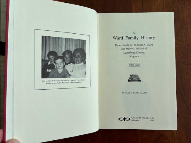 A Ward Family History. Descendants of William A. Ward and Mary C ...