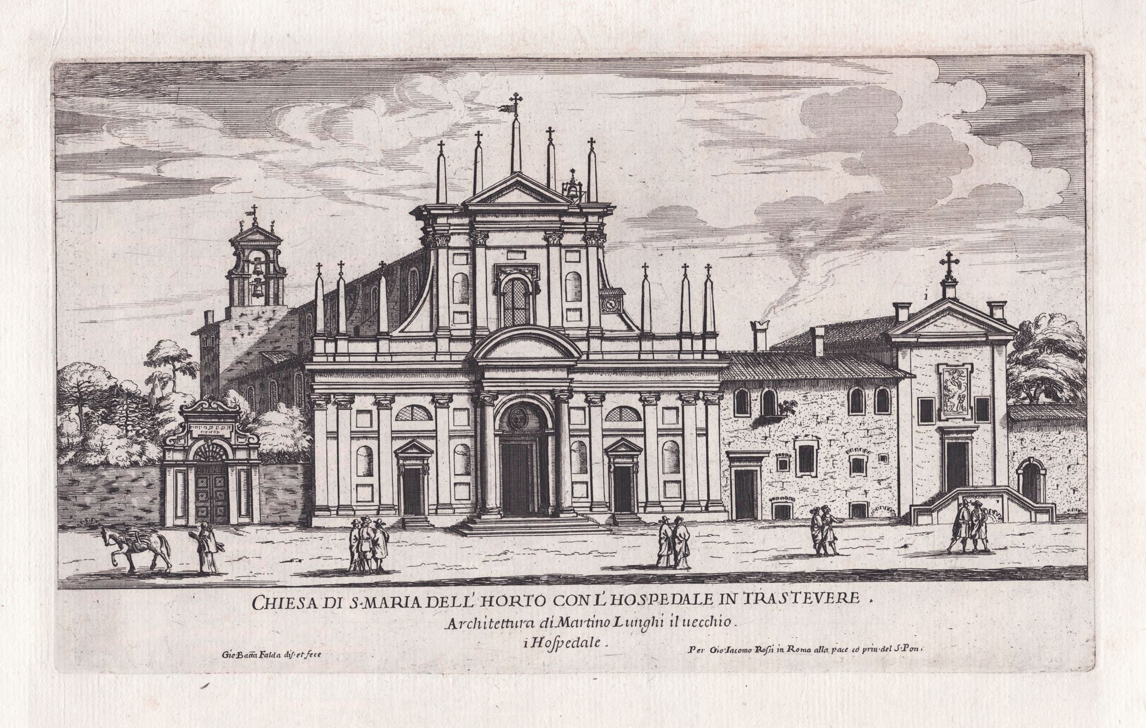 "Chiesa di S. Maria dell'Horto con l'Hospedale in Trastevere" - Roma ...