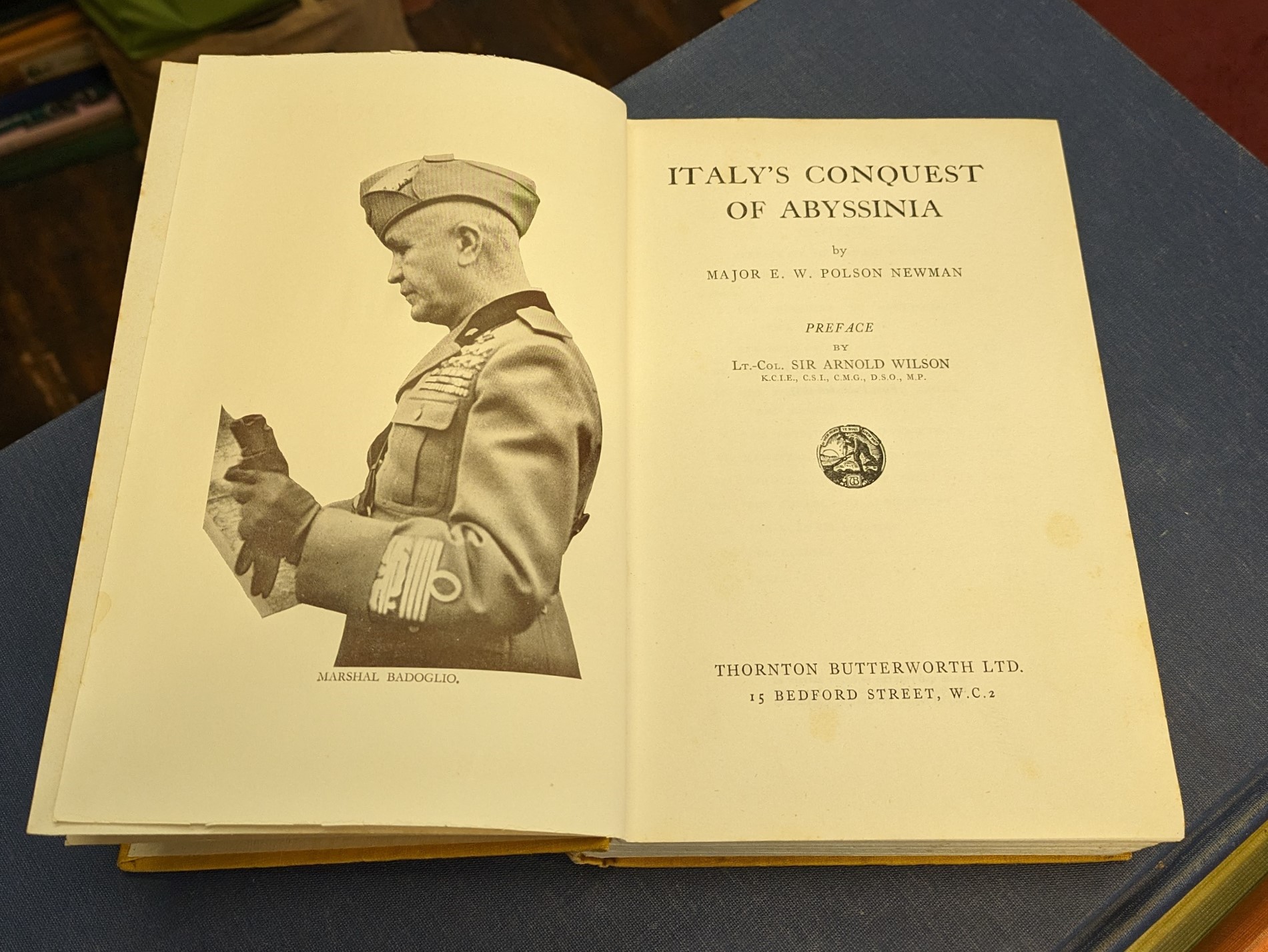Italy's Conquest of Abyssinia da Newman, Major E.W. Polson: Very Good ...