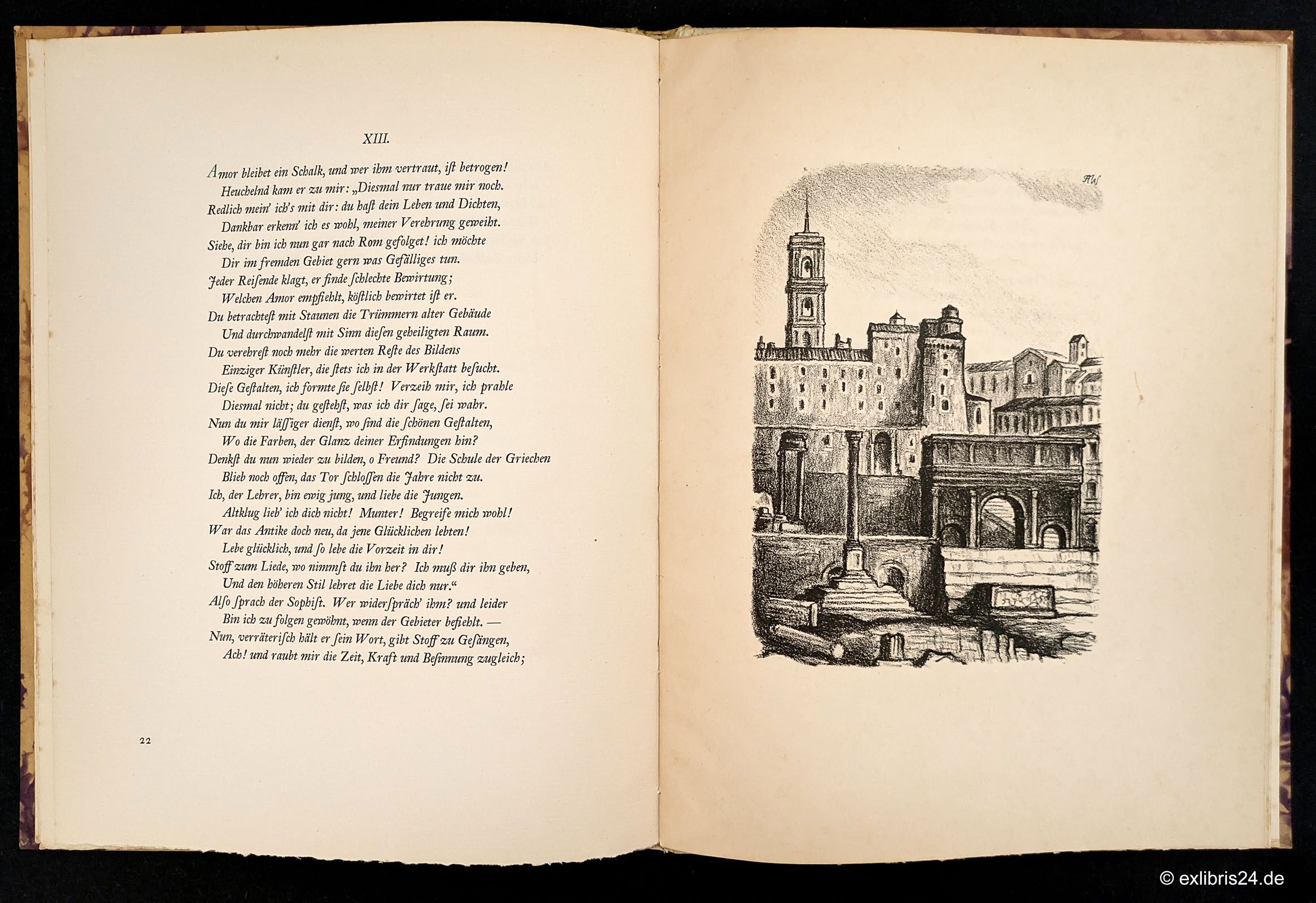 Römische Elegien von Goethe, Johann Wolfgang von; Woelfle, Alphons ...