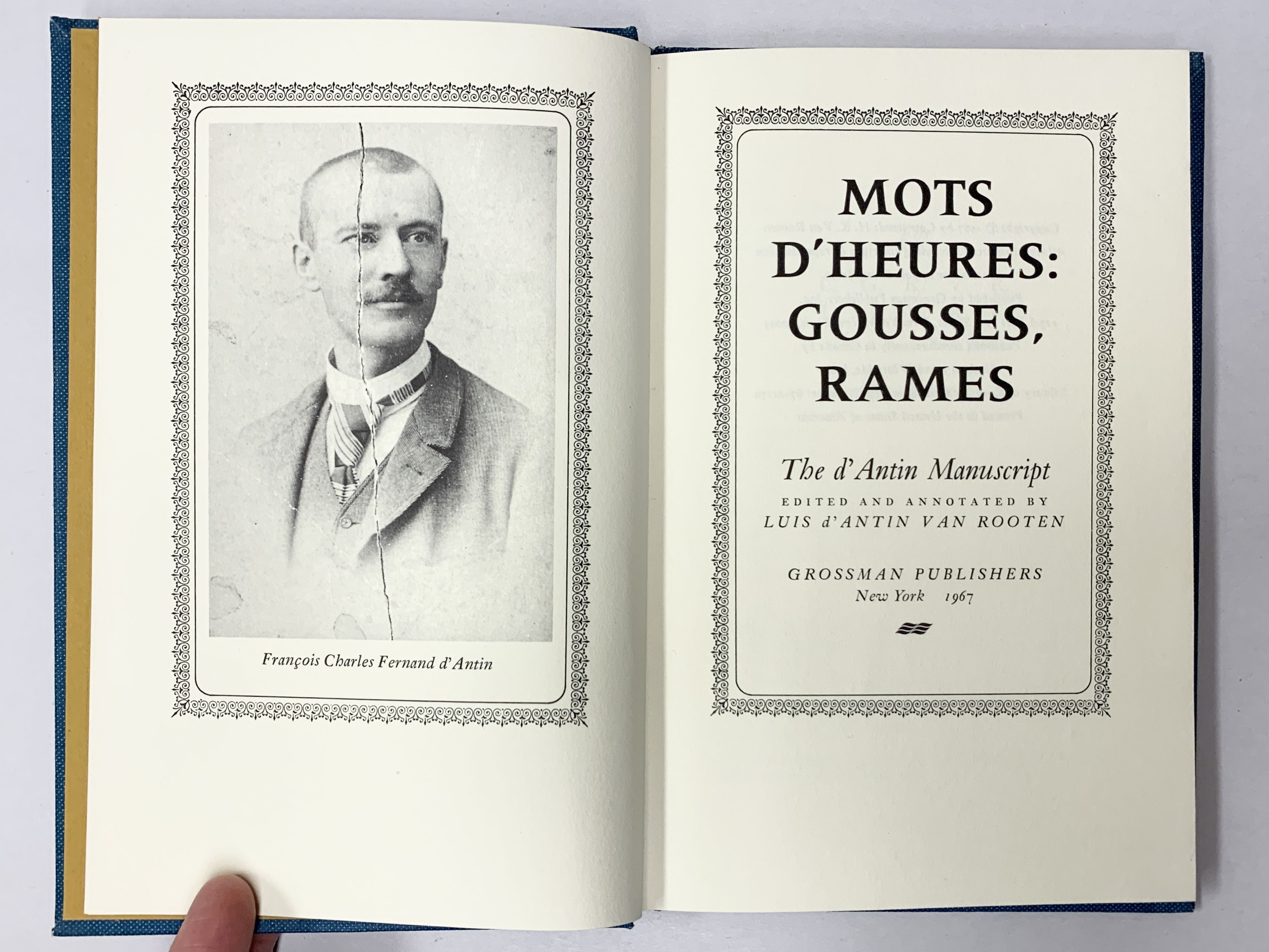 Mots D'Heures: Gousses, Rames The d'Antin Manuscript by Van Rooten ...