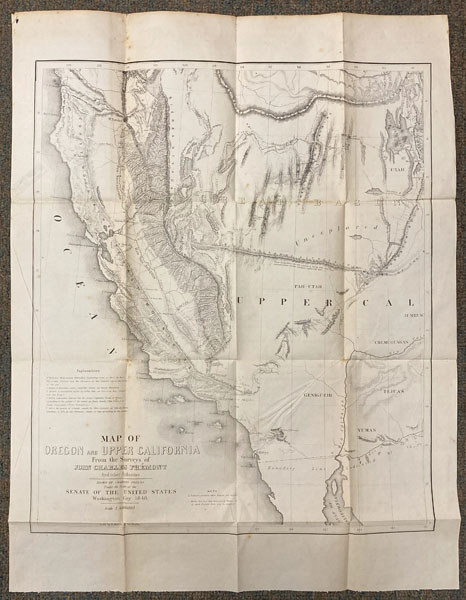 MAP OF OREGON AND UPPER CALIFORNIA FROM THE SURVEYS OF JOHN CHARLES ...