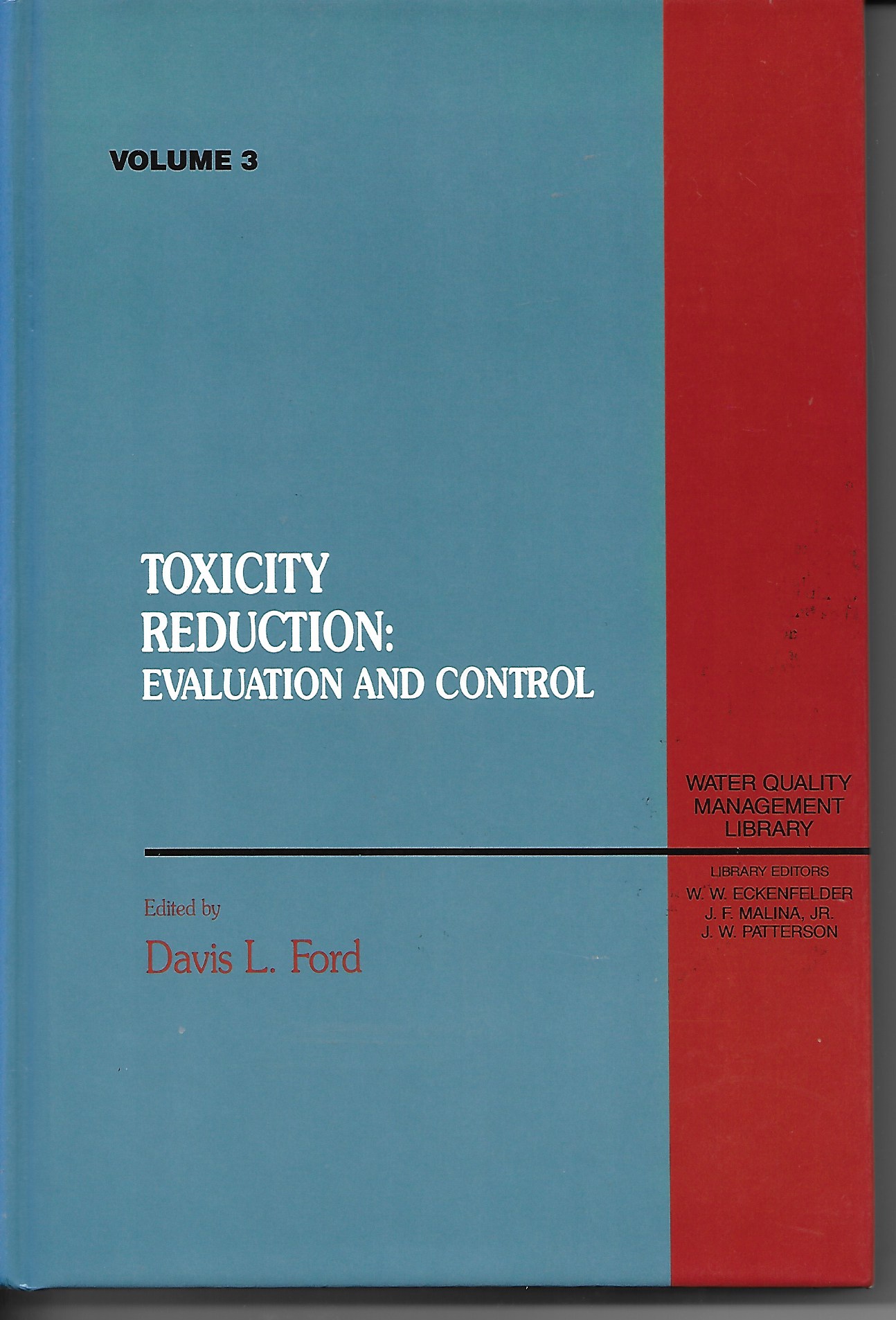Water Quality Management Library: Toxicity Reduction: Evaluation and ...