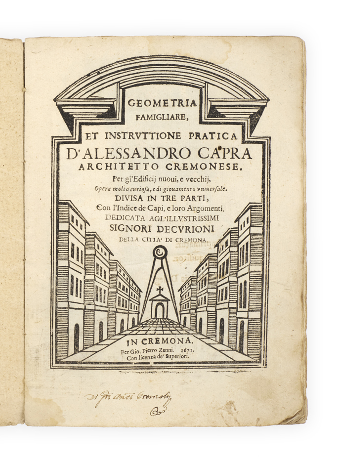 Geometria famigliare, et instruttione pratica d'Alessandro Capra ...