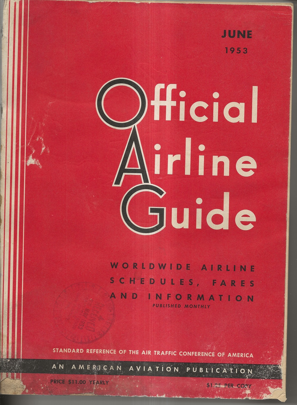 Official Airline Guide by various: Collectible- good Paperback (1953 ...