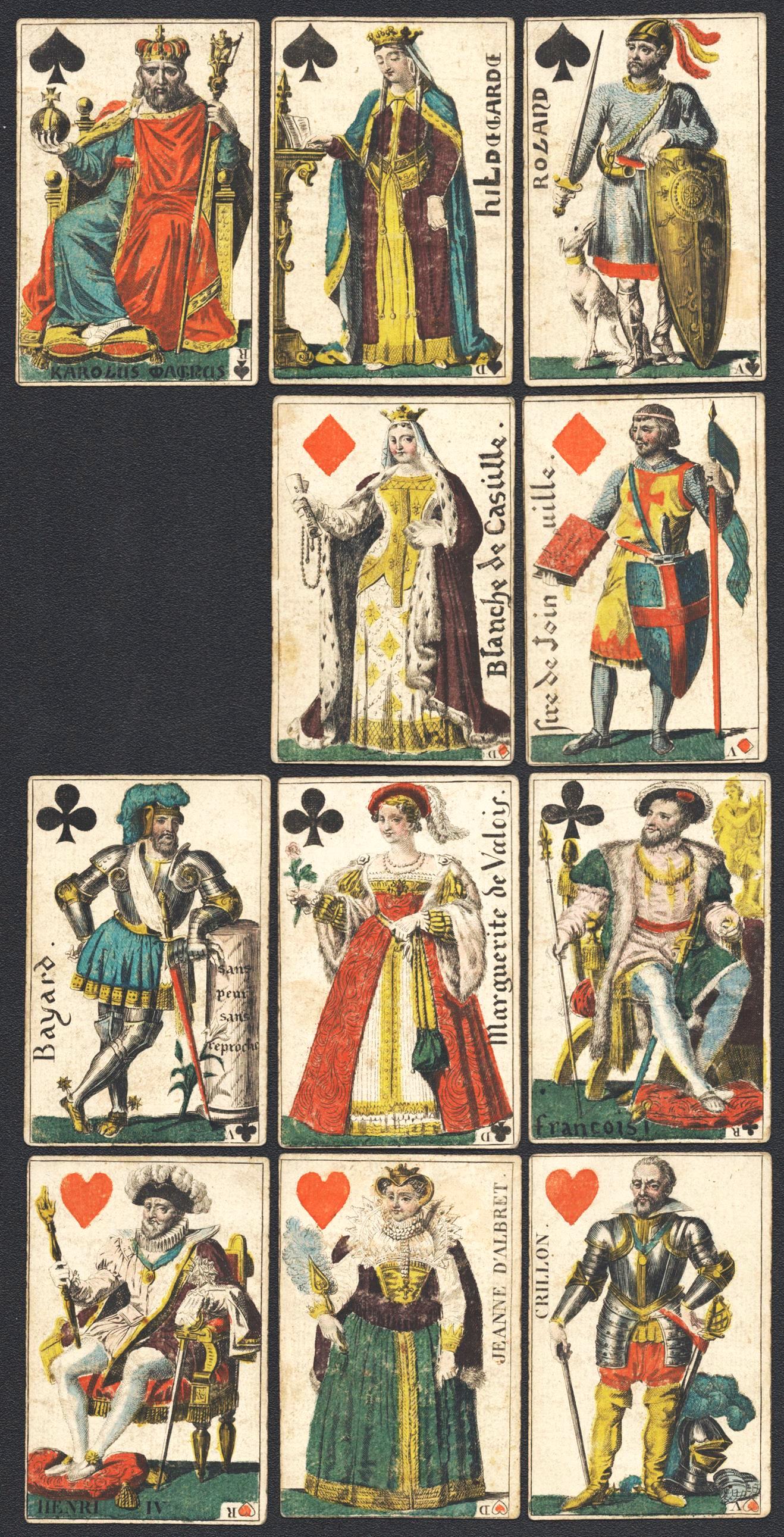 (Cartes Historiques - Dames de France) - playing cards Kartenspiel ...